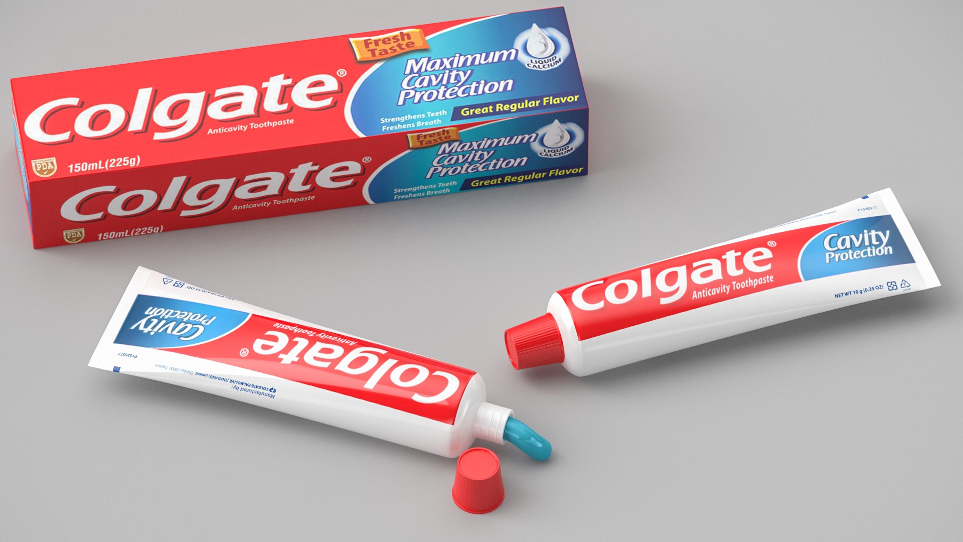 Toothpaste Set 3D Model - TurboSquid 1699766