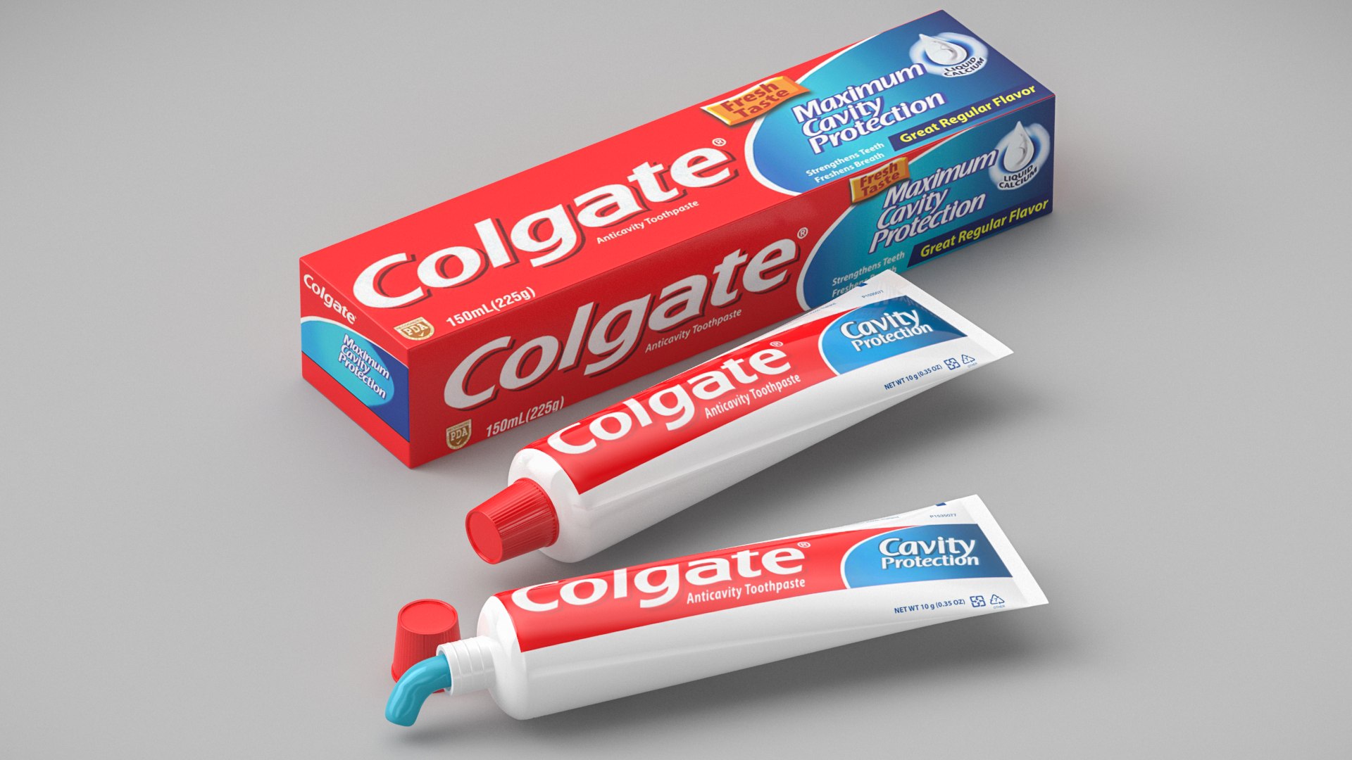 Toothpaste Set 3D Model - TurboSquid 1699766