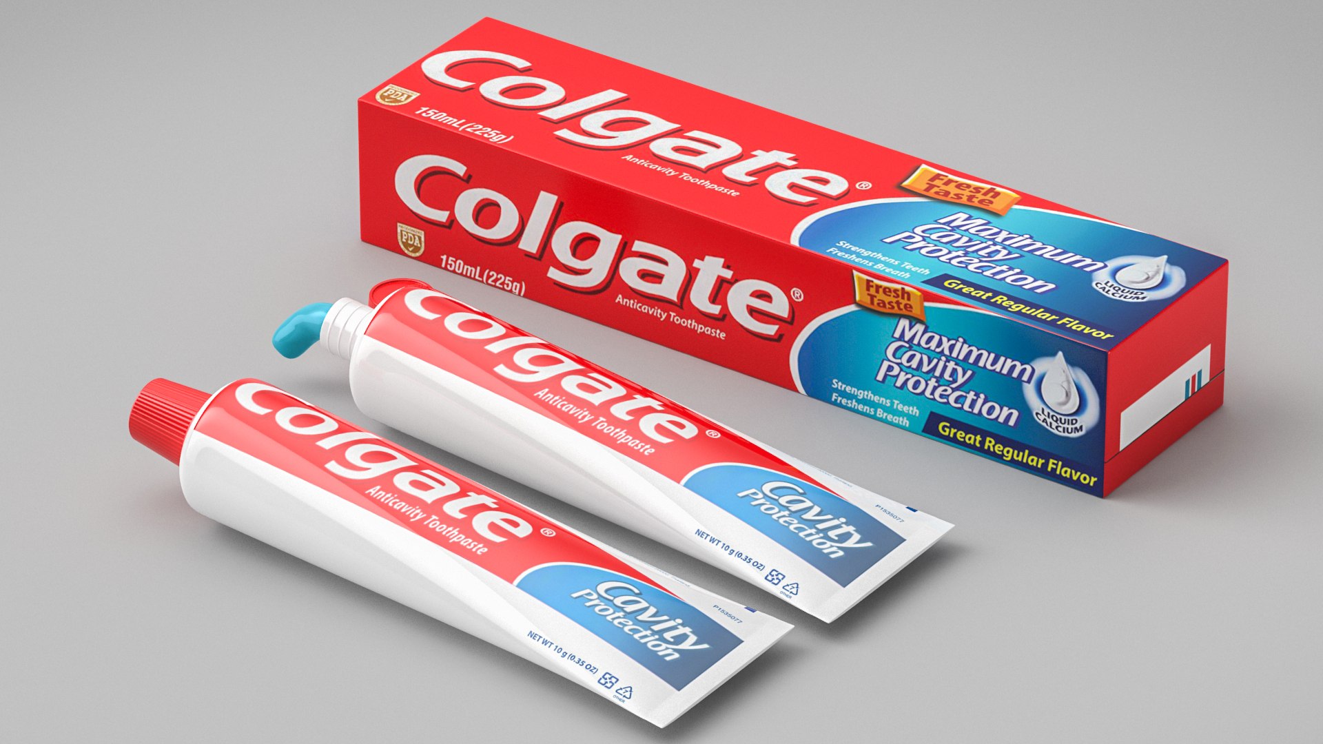 Toothpaste Set 3D Model - TurboSquid 1699766