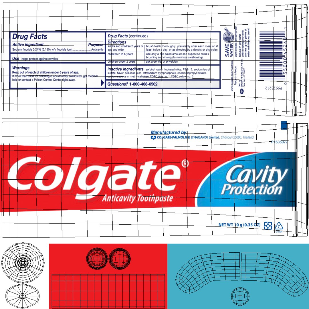 Toothpaste Set 3D Model - TurboSquid 1699766