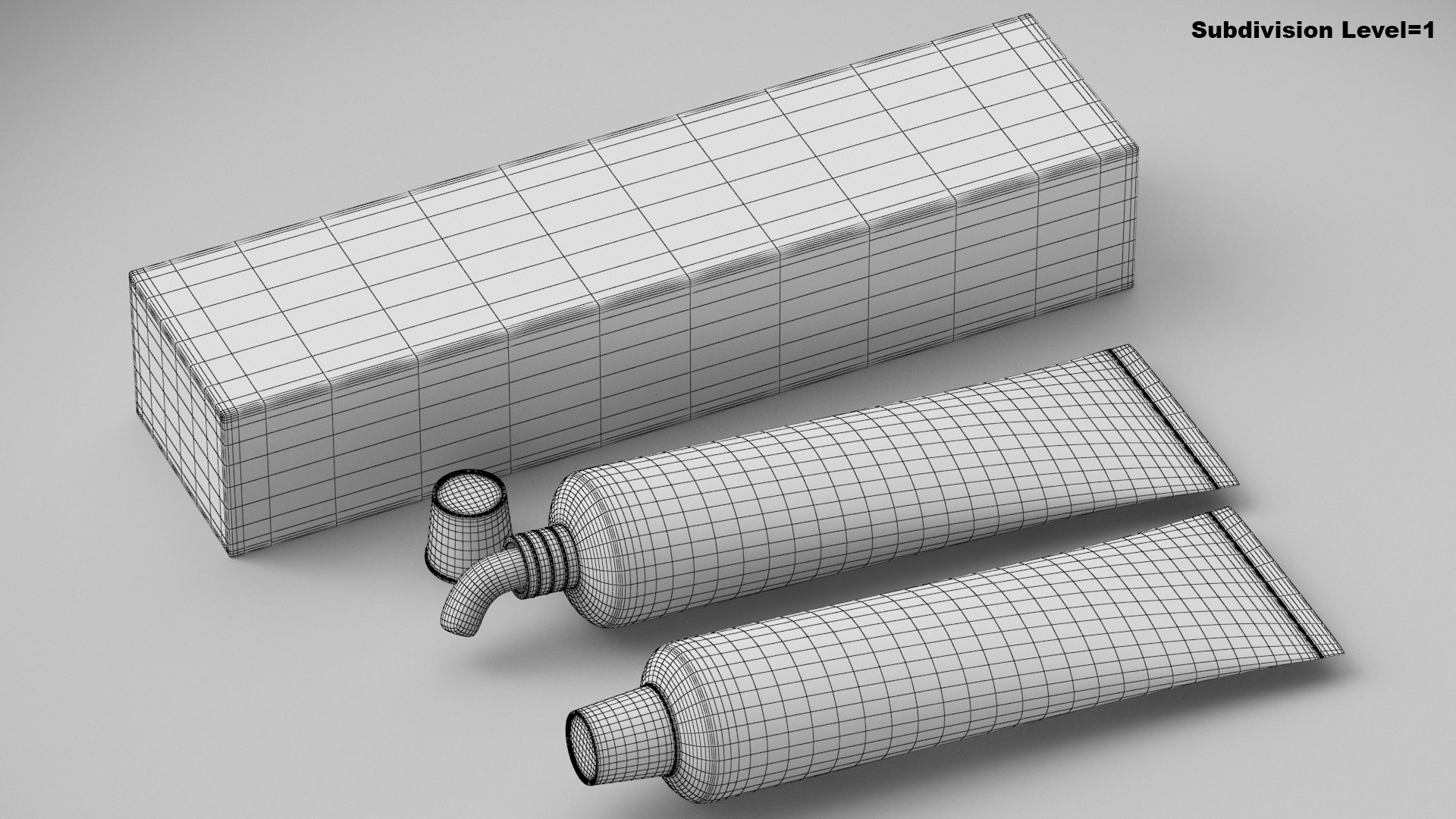 Toothpaste Set 3D Model - TurboSquid 1699766