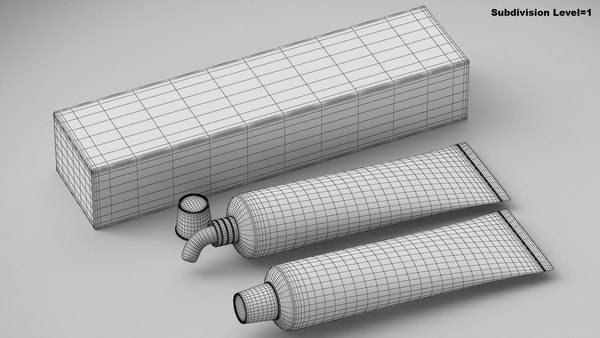 Toothpaste set 3D model - TurboSquid 1699766