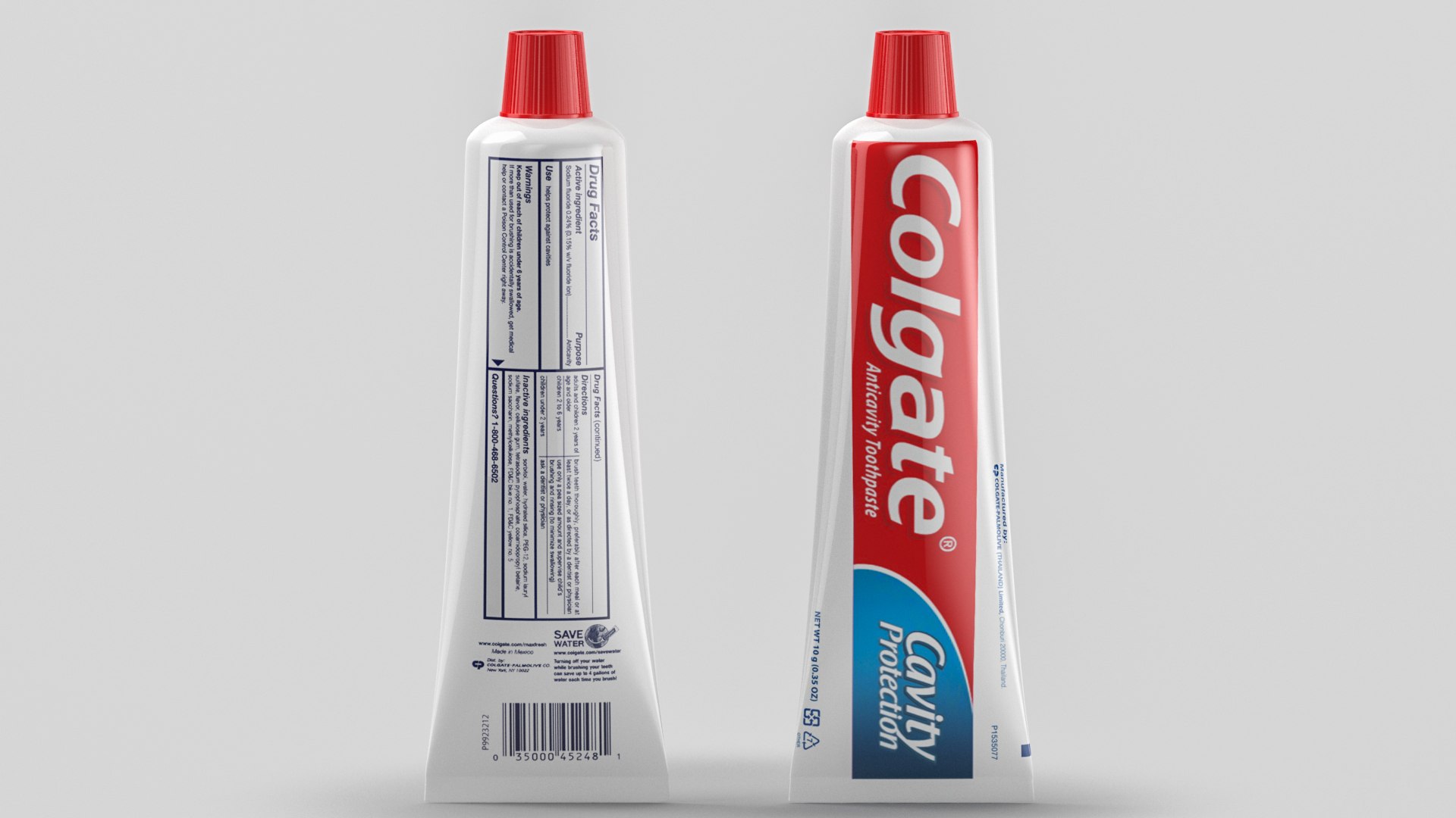 Toothpaste Set 3D Model - TurboSquid 1699766