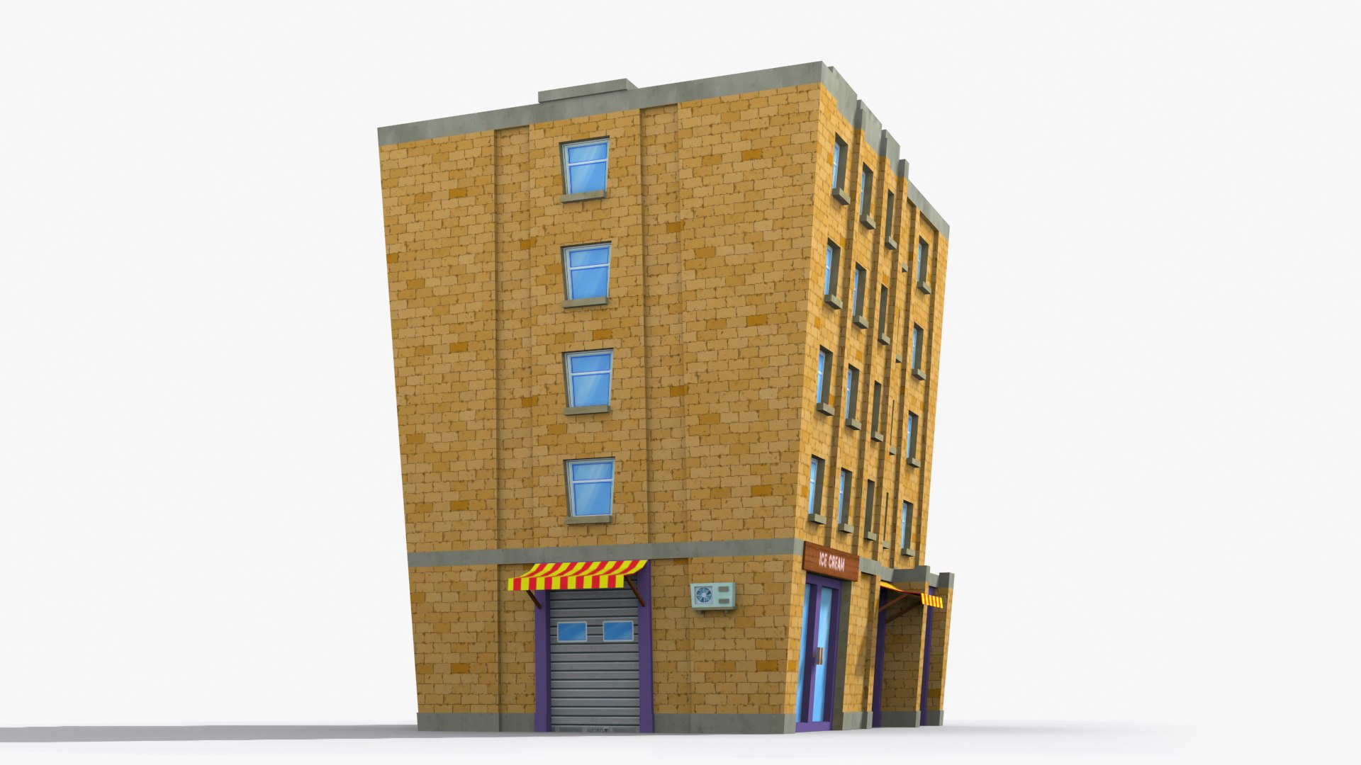 Cartoon Building X13 3D - TurboSquid 1832696