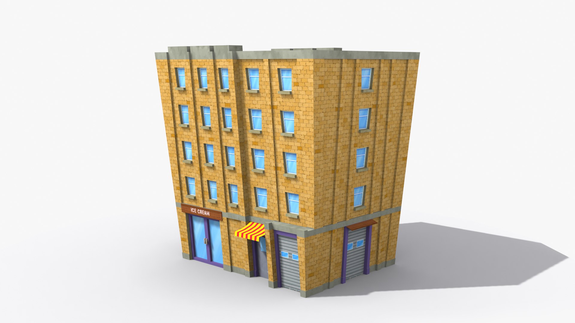 Cartoon Building X13 3D - TurboSquid 1832696