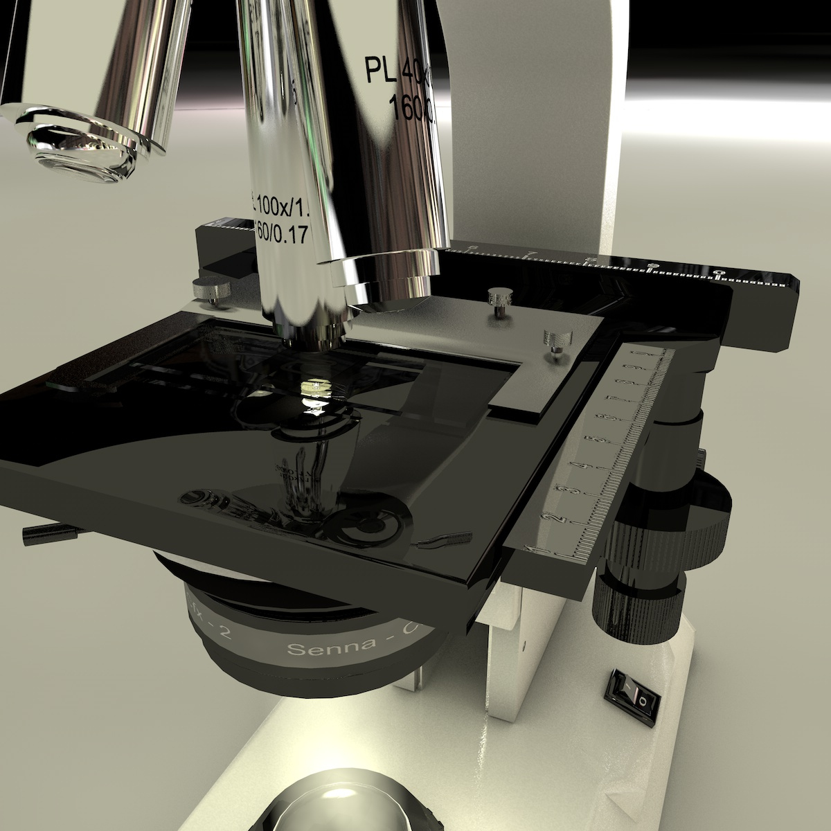 microscope 3d model