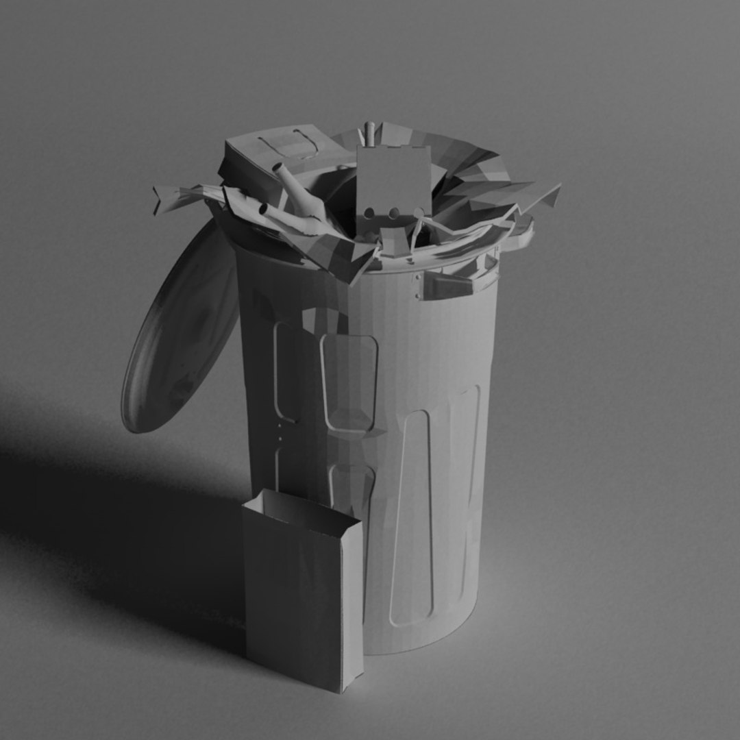 3ds Dustbin Bin