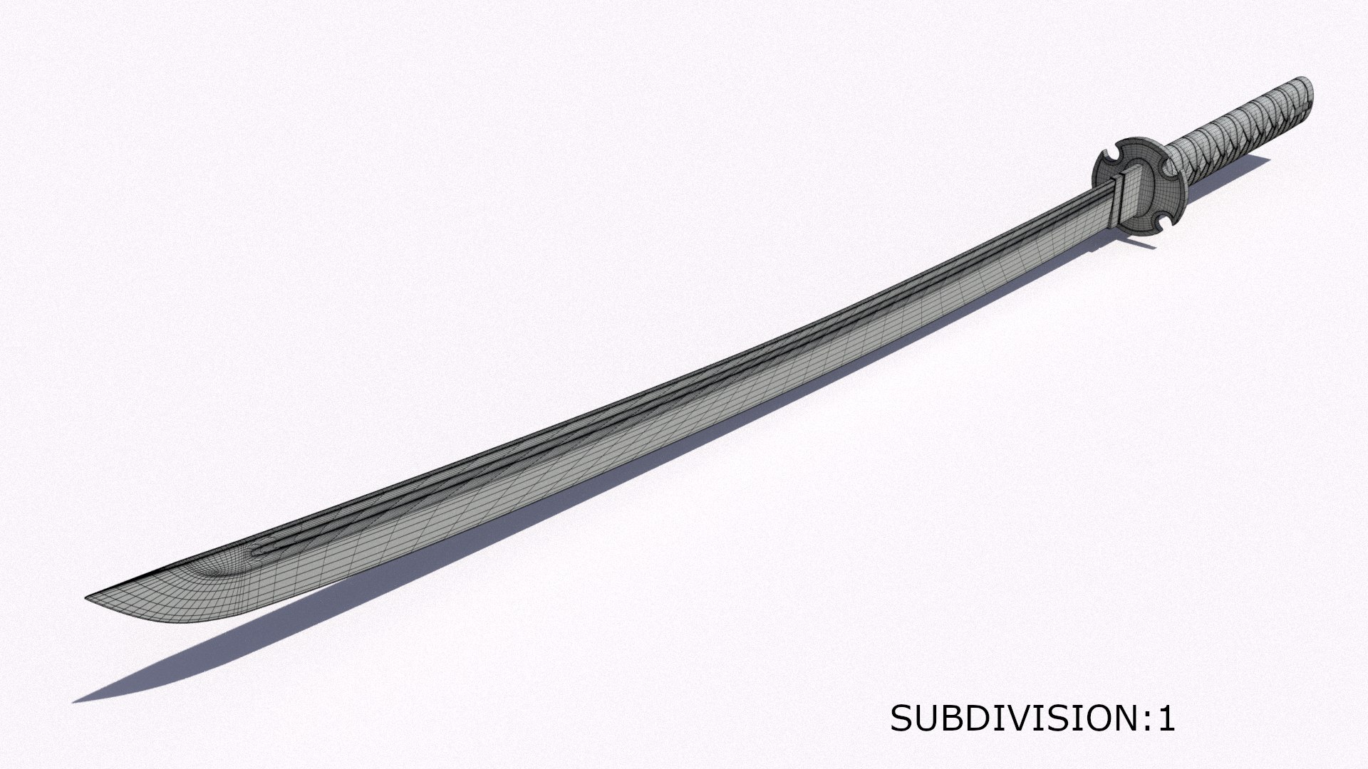 Japanese Katana Sword Model - TurboSquid 1447652