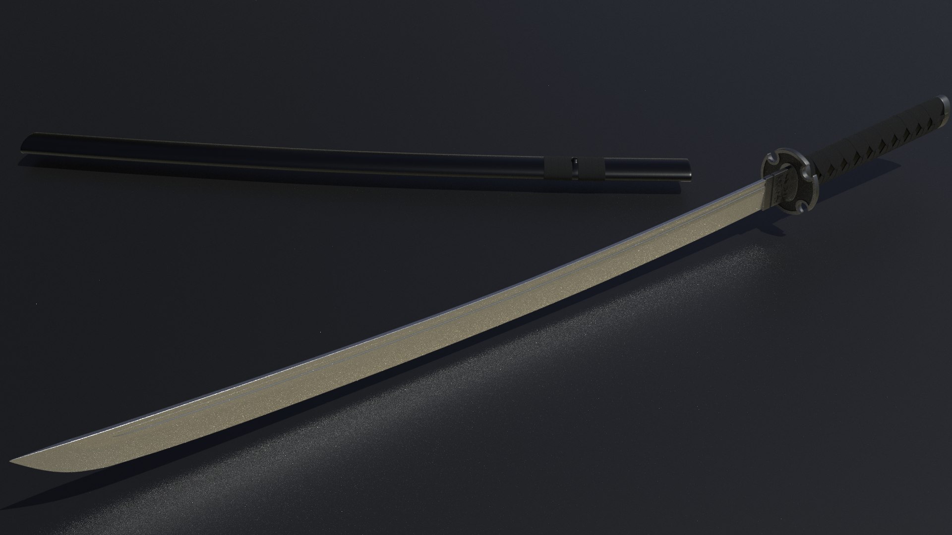 Japanese Katana Sword Model - TurboSquid 1447652