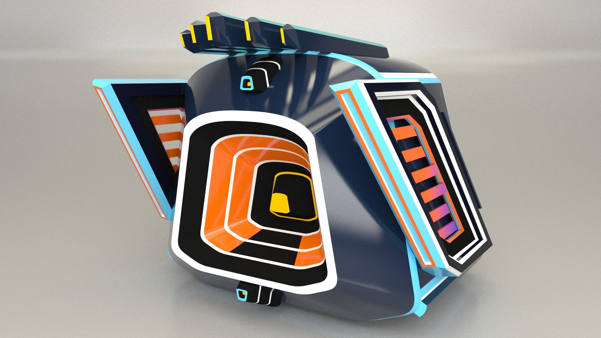 Game Character Robot Head 3D Model - TurboSquid 1792056