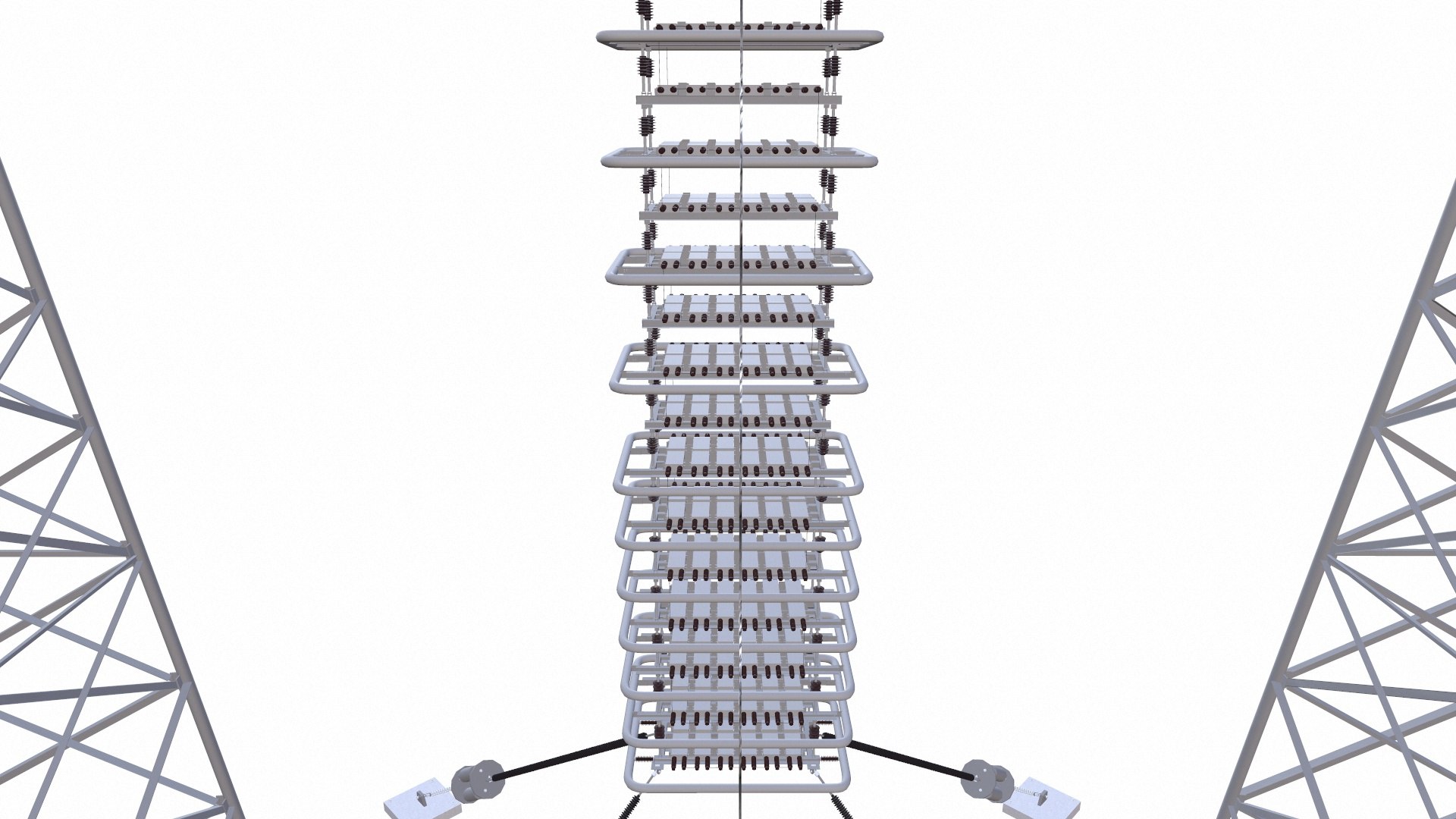 3D Electrical Accessories DC Yard Gantry With Capacitor - TurboSquid ...