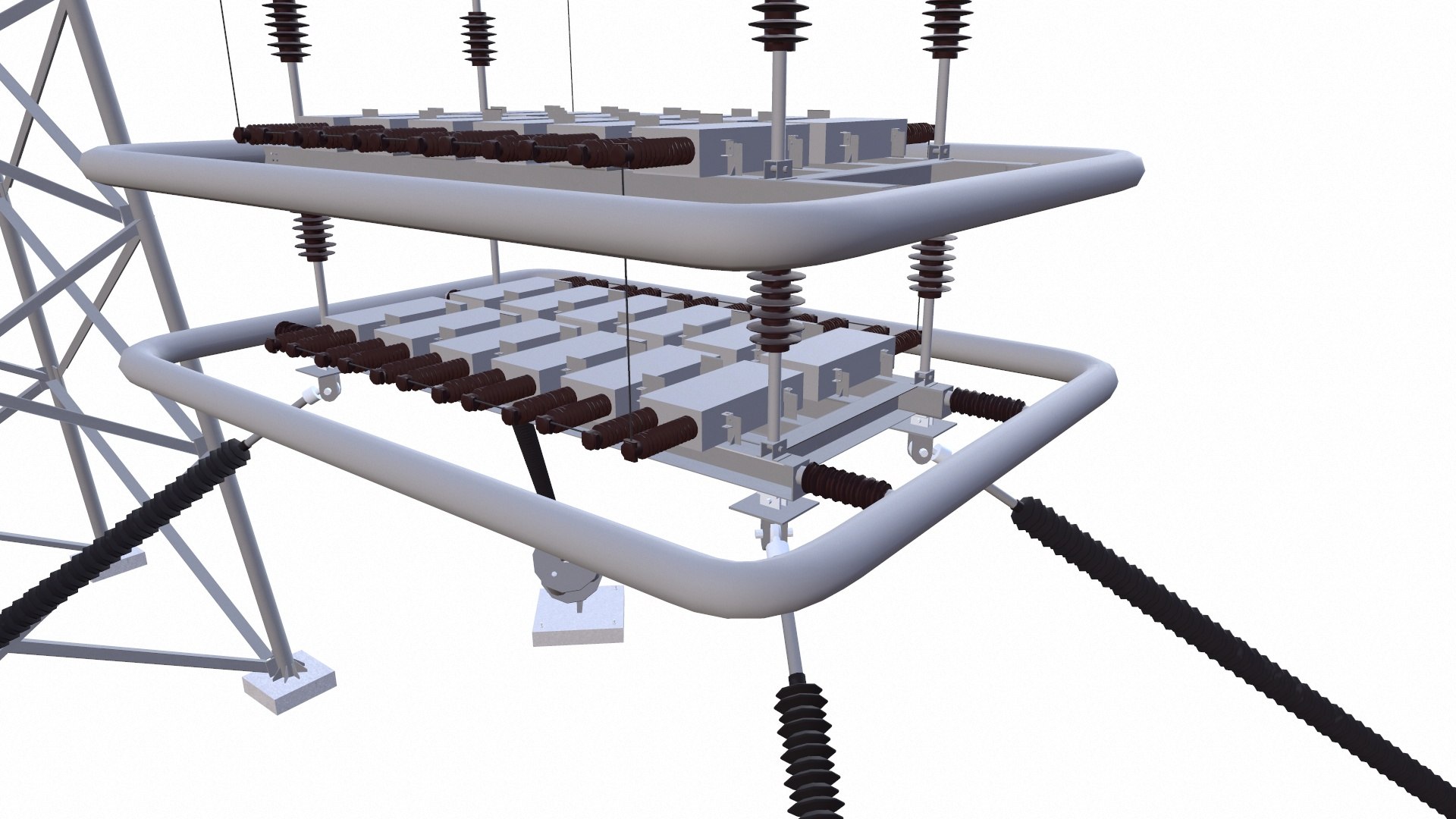 3D Electrical Accessories DC Yard Gantry With Capacitor - TurboSquid ...