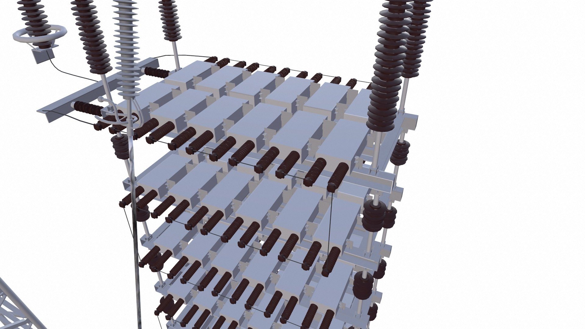 3D Electrical Accessories DC Yard Gantry With Capacitor - TurboSquid ...