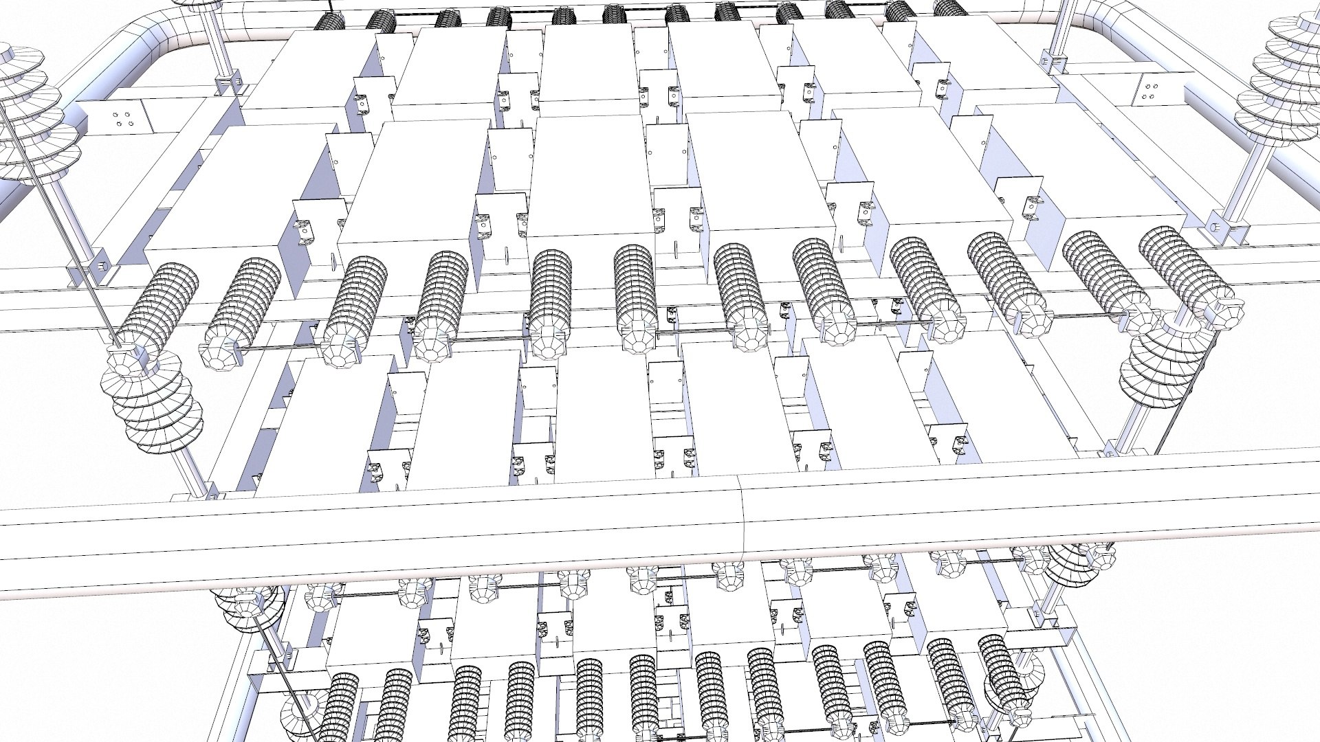 3D Electrical Accessories DC Yard Gantry With Capacitor - TurboSquid ...