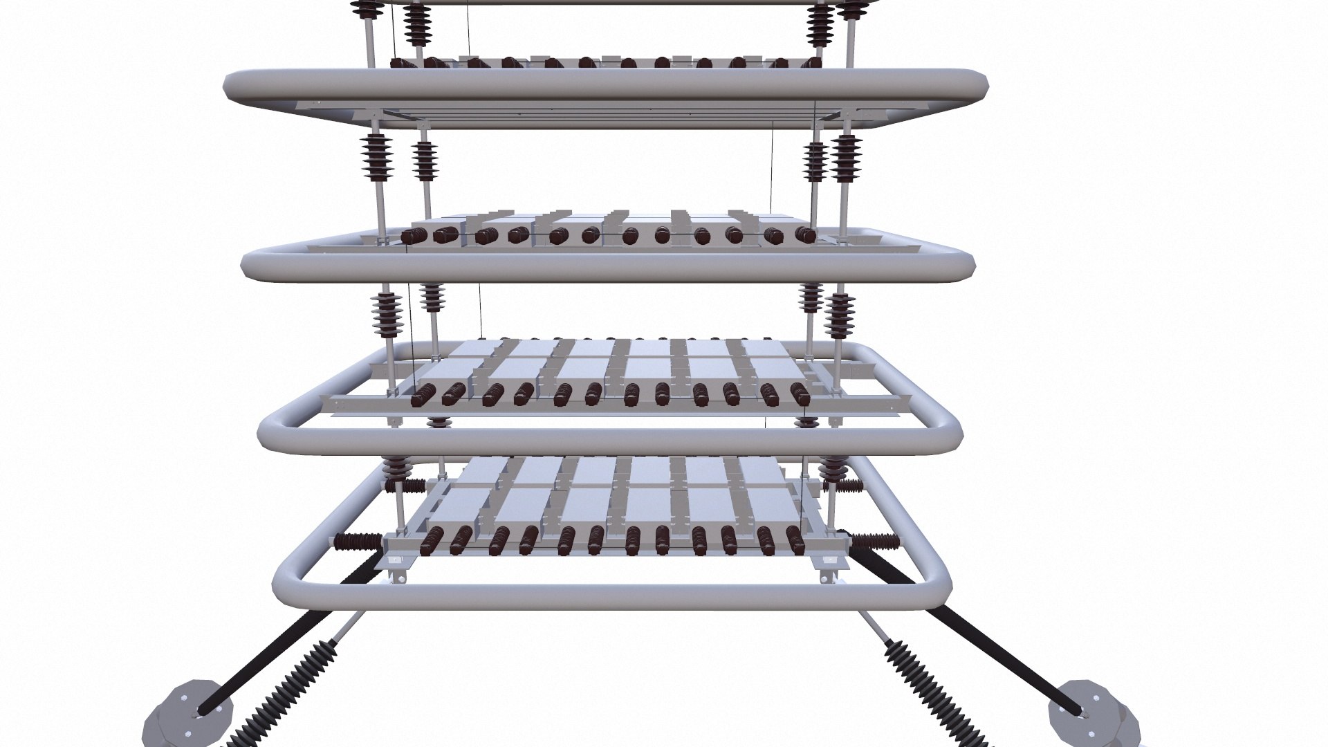3D Electrical Accessories DC Yard Gantry With Capacitor - TurboSquid ...
