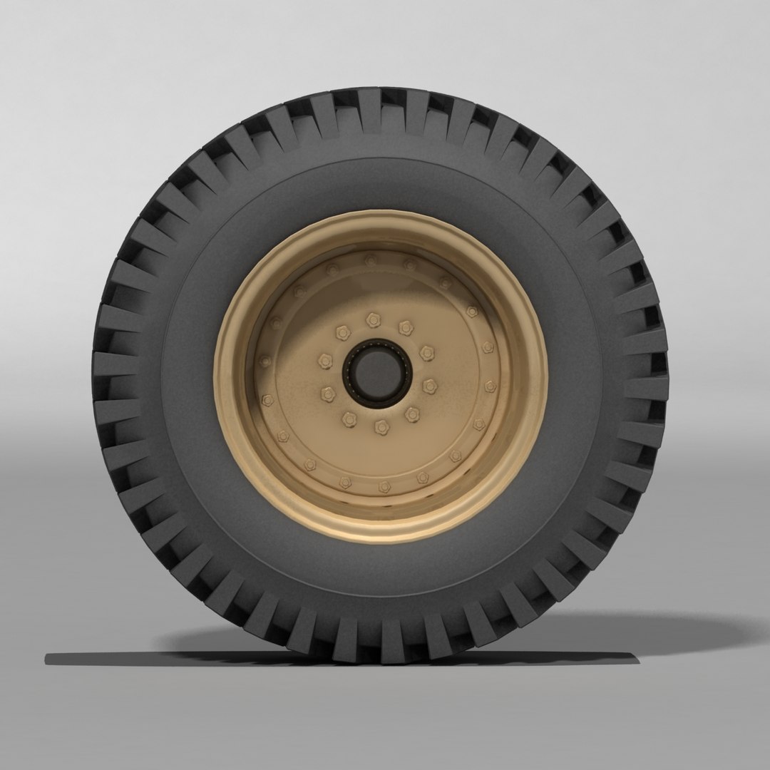 3d Model Of Truck Wheel