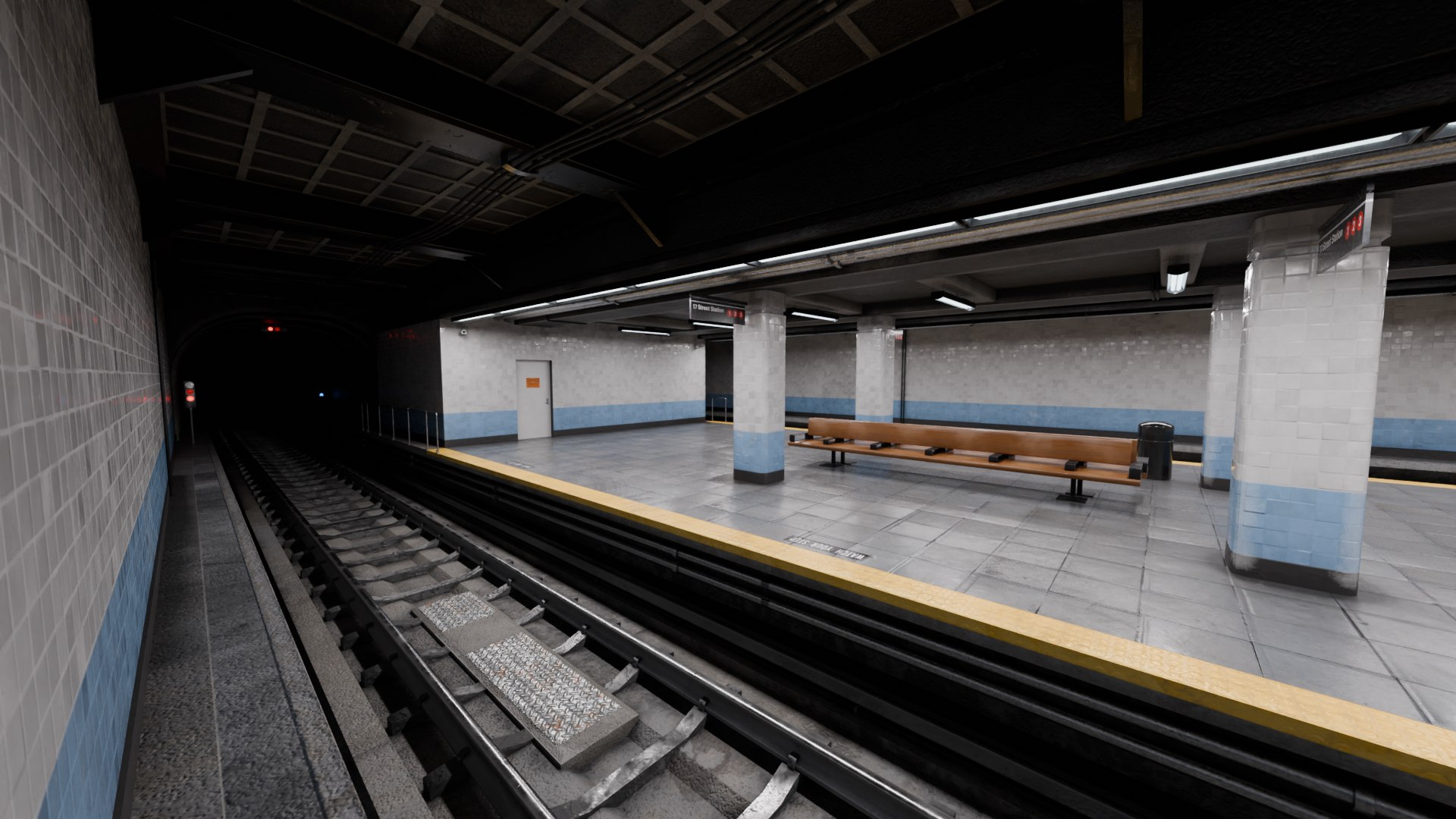 NYC Style Subway Platform 3D - TurboSquid 2196499