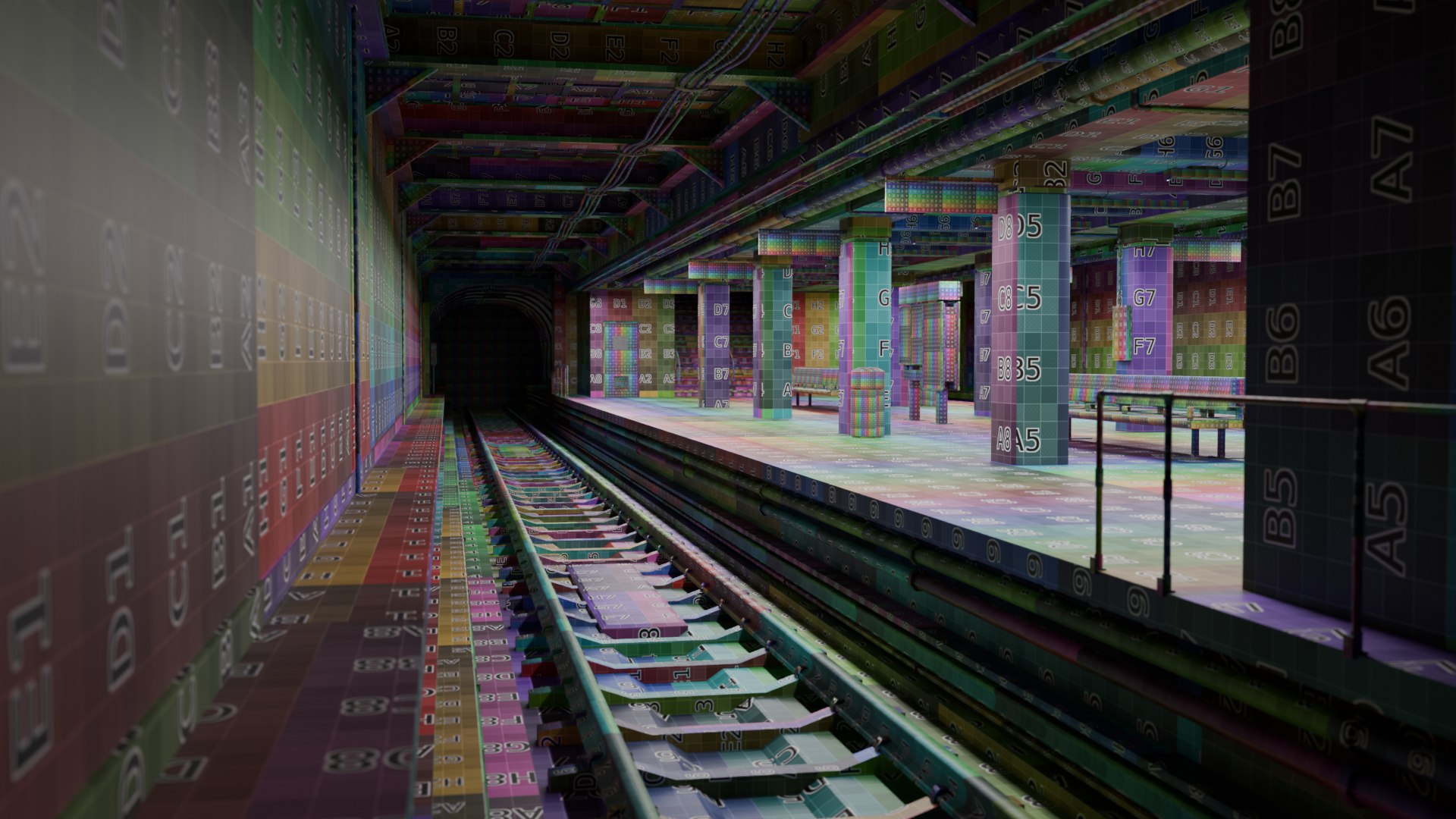 NYC Style Subway Platform 3D - TurboSquid 2196499