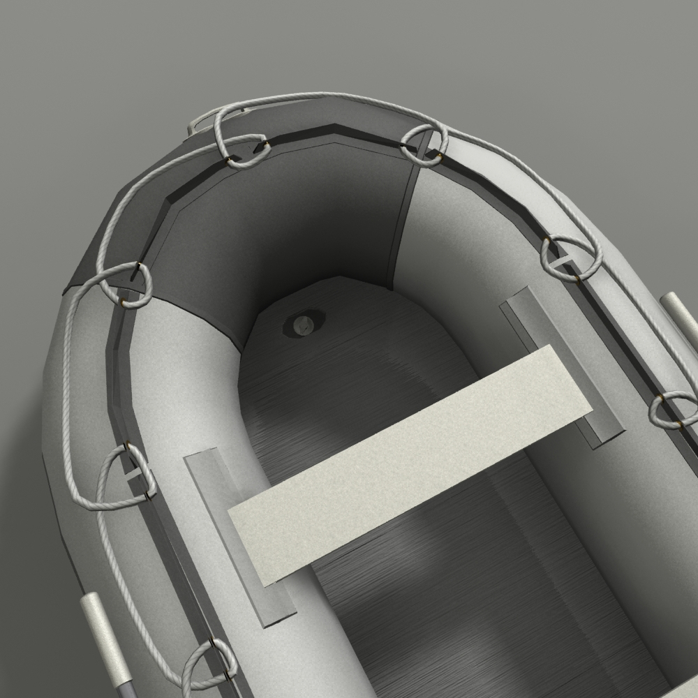 3d inflatable boat model