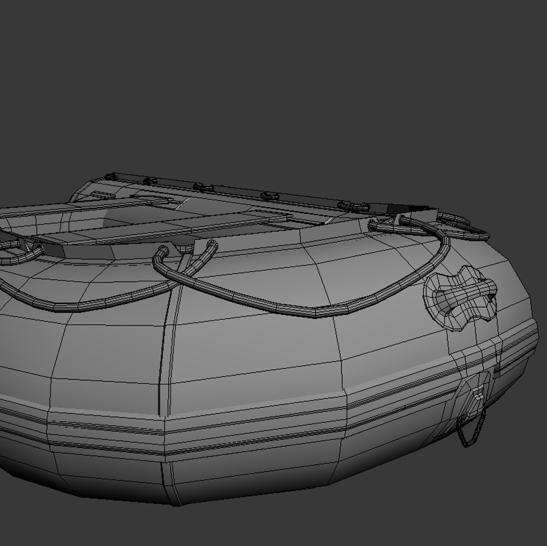 3d inflatable boat model