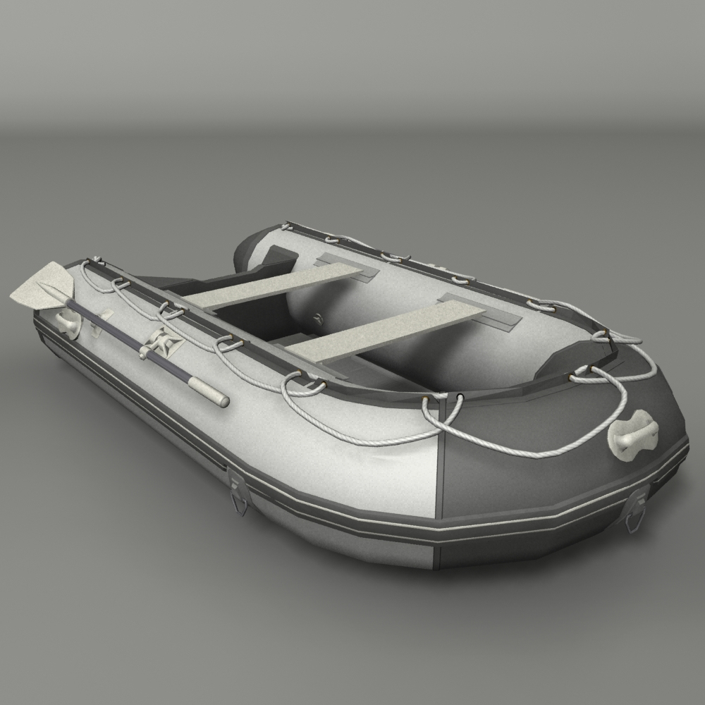3d inflatable boat model