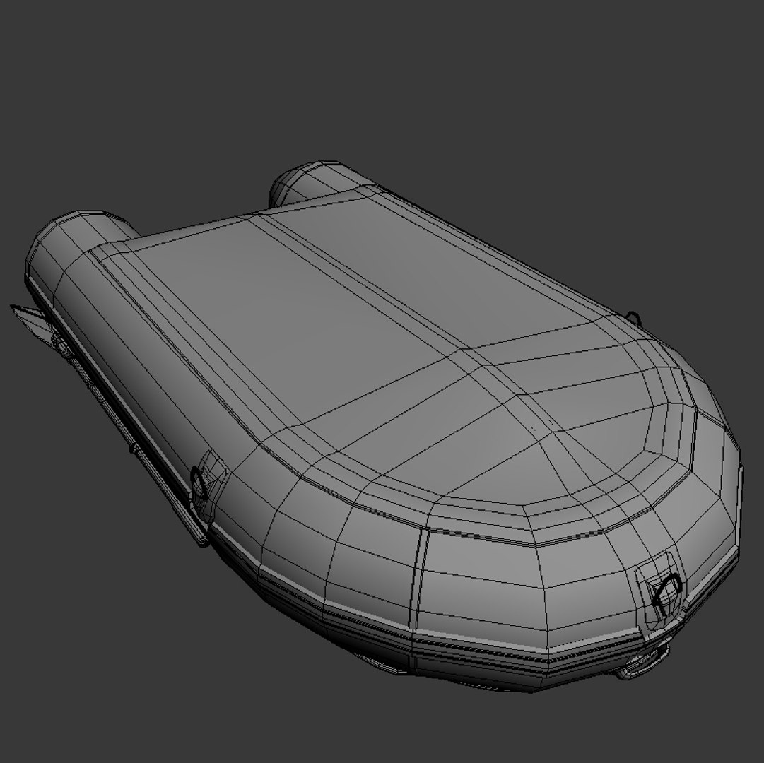 3d inflatable boat model