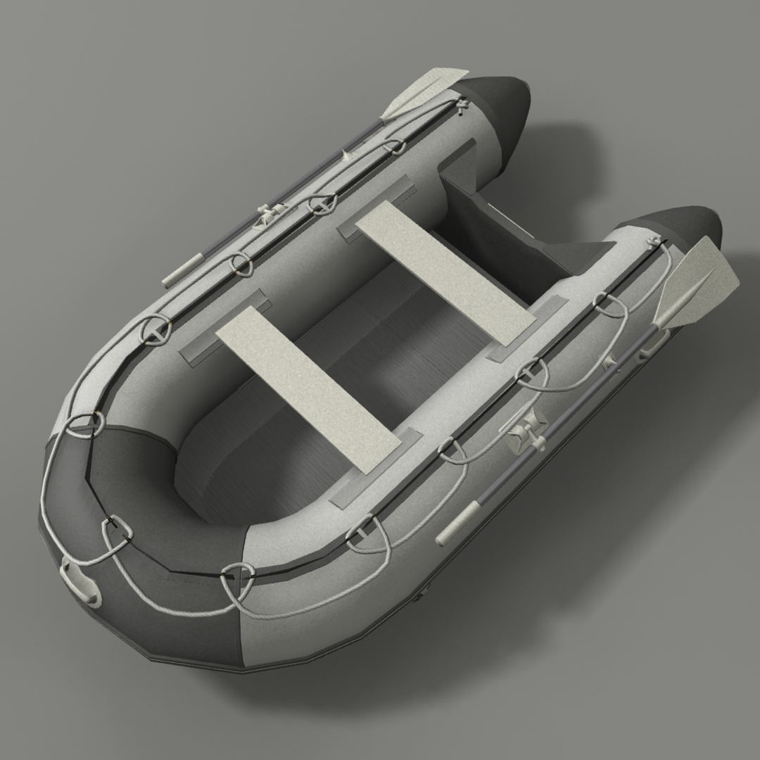 3d inflatable boat model