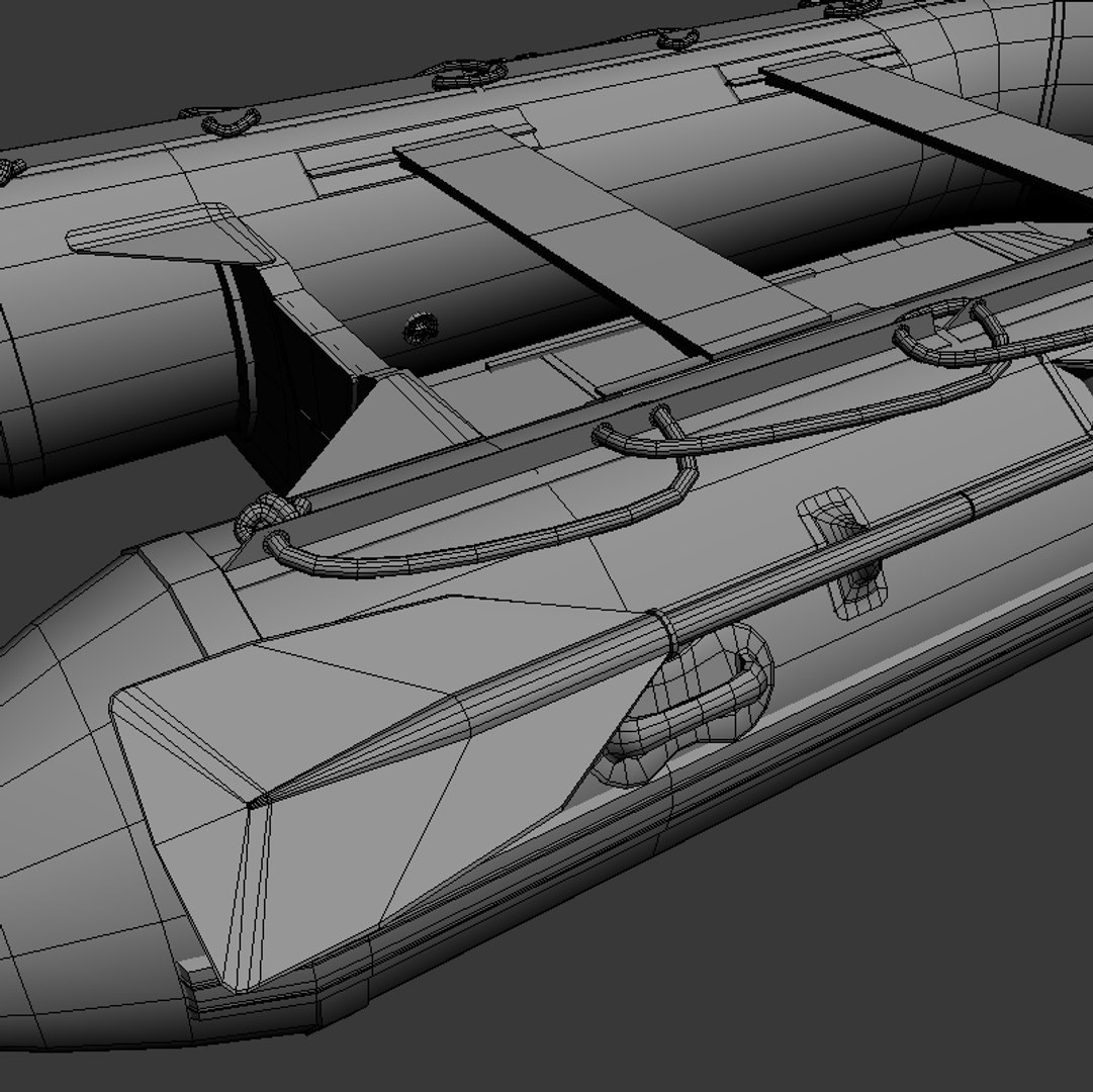 3d inflatable boat model