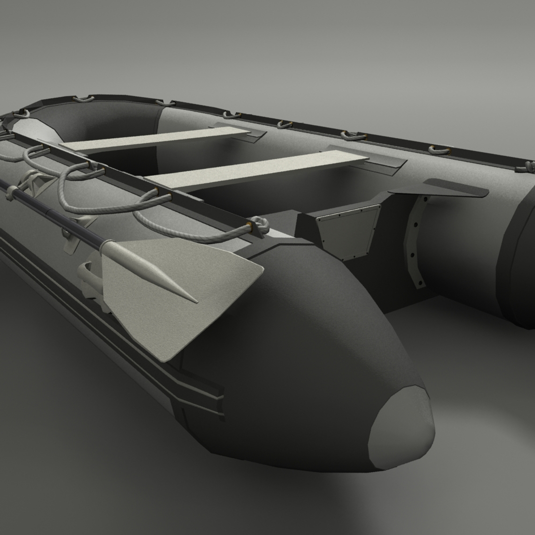 3d inflatable boat model