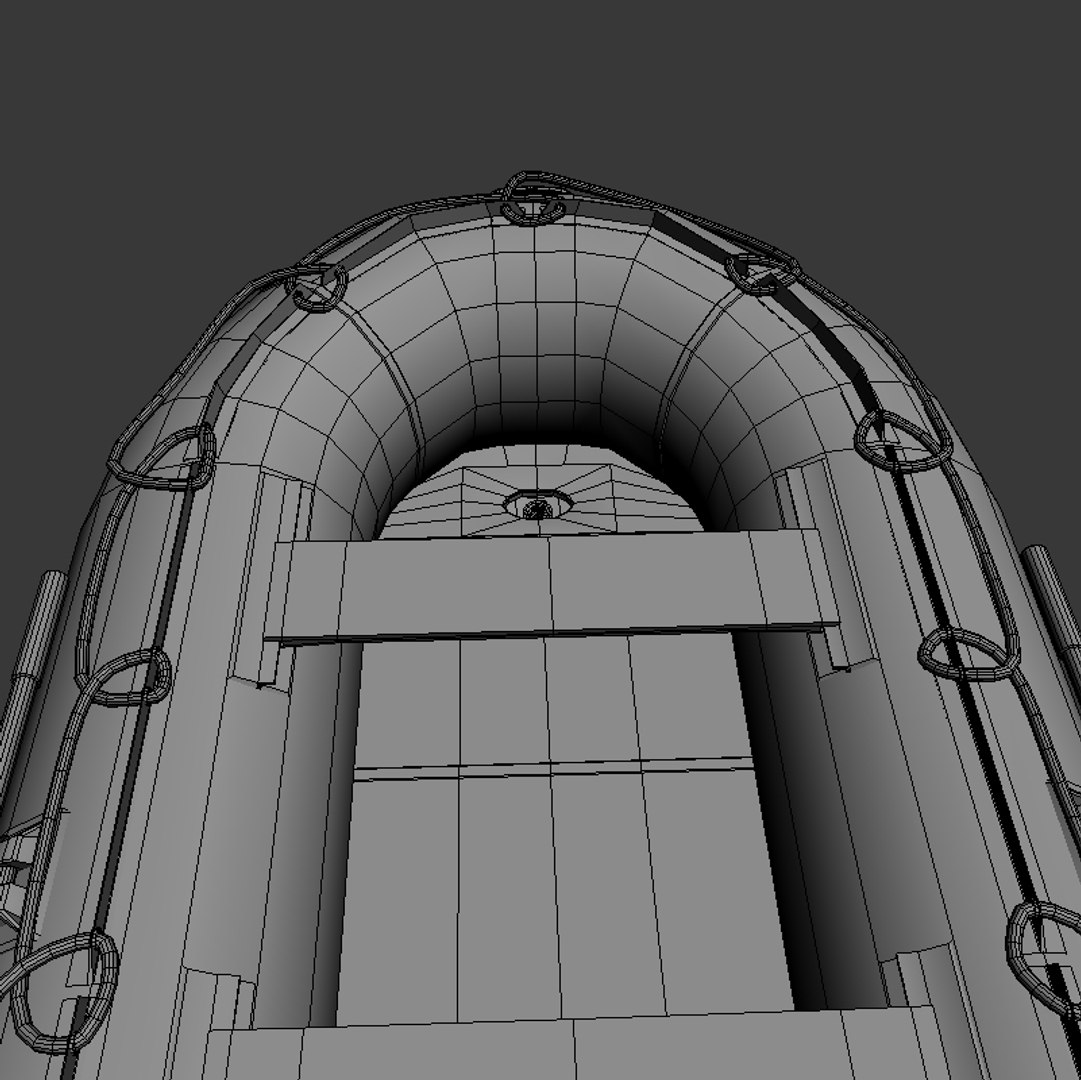 3d inflatable boat model