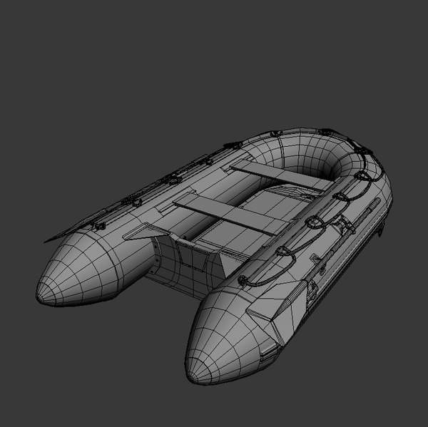 3d inflatable boat model
