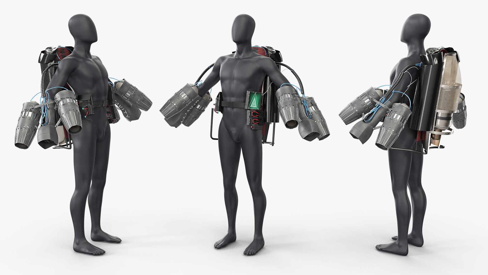 3D GRAVITY Thrust Pack On Mannequin - TurboSquid 2474871