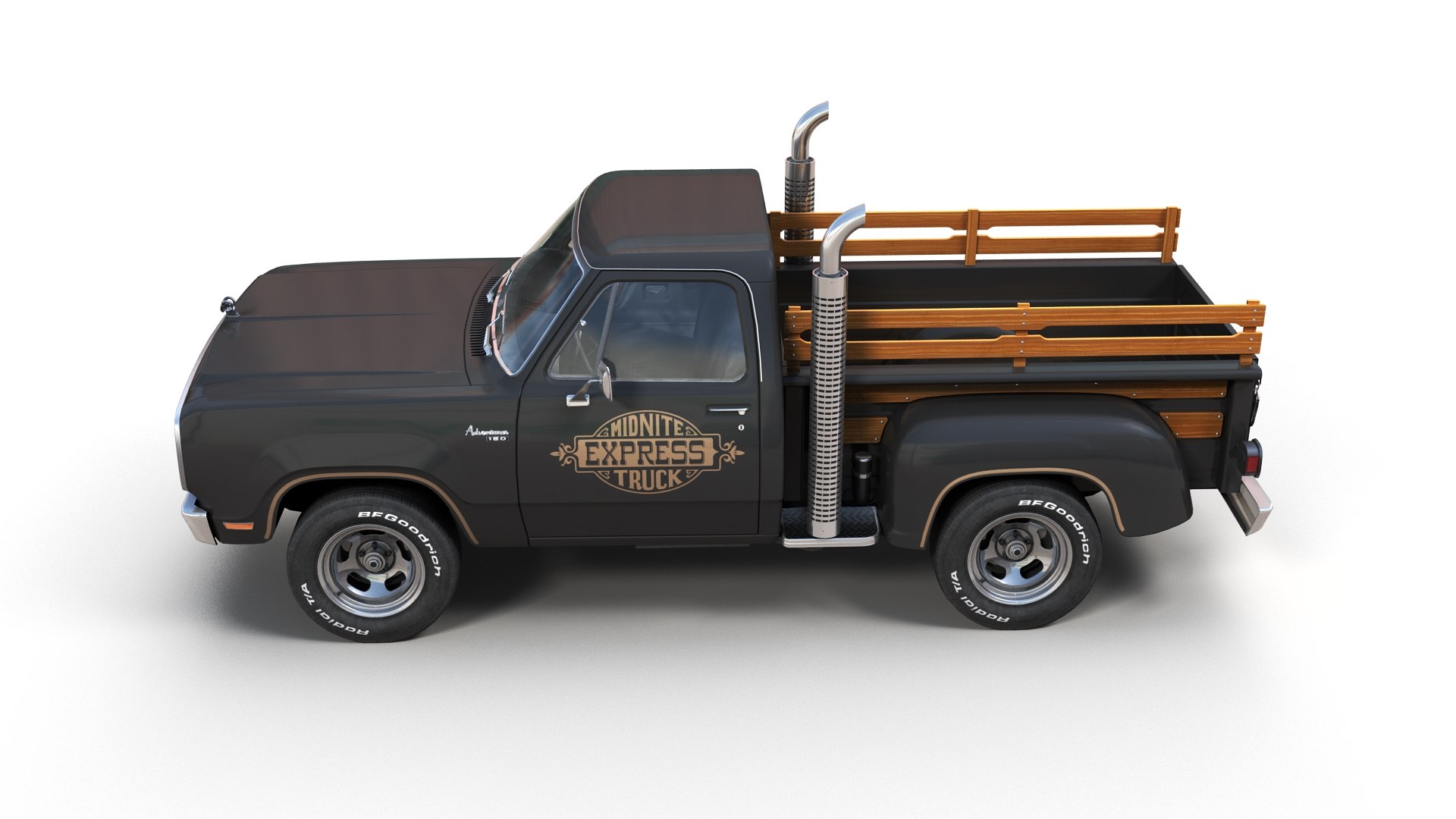 3D 1979 Dodge Midnight Express Truck Model - TurboSquid 2261763