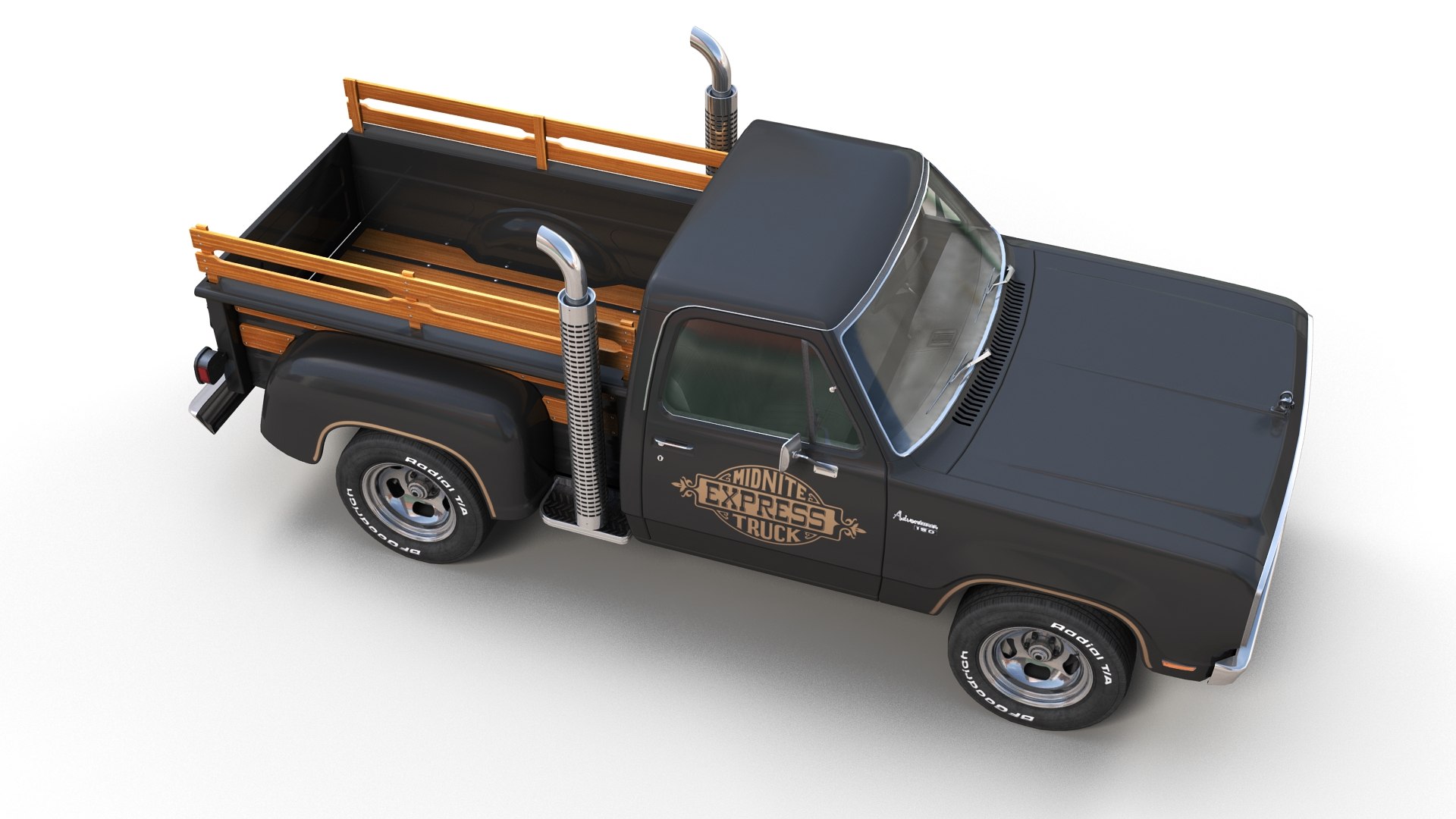 3D 1979 Dodge Midnight Express Truck Model - TurboSquid 2261763