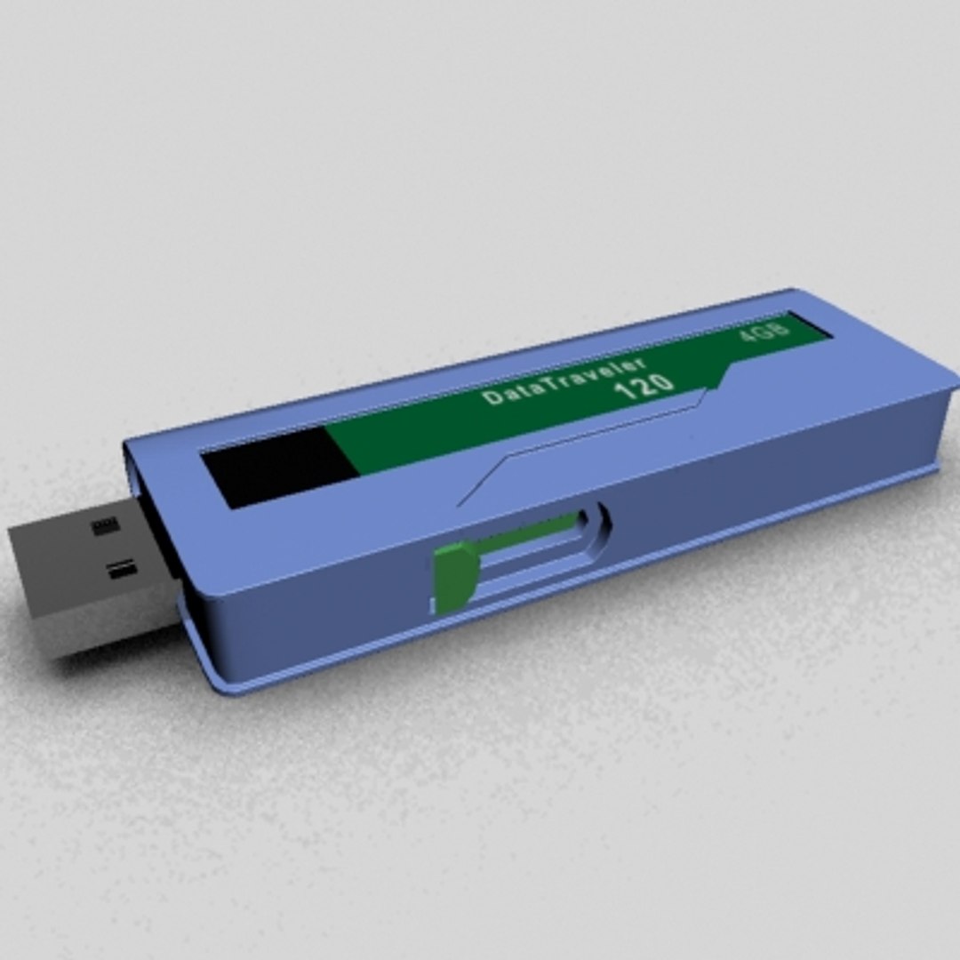 free usb flash drive 3d model