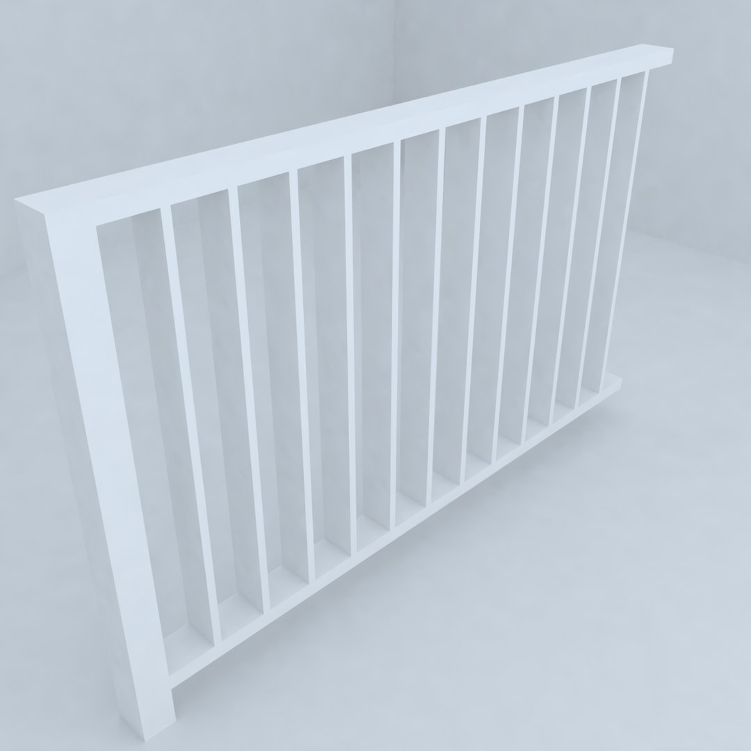 Fence Railing 3d Max
