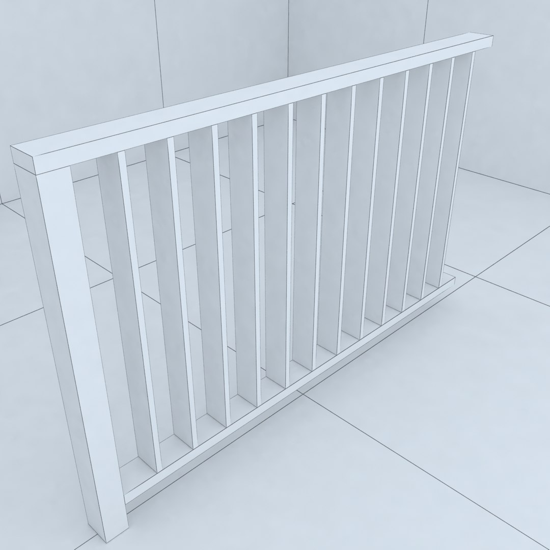 Fence Railing 3d Max