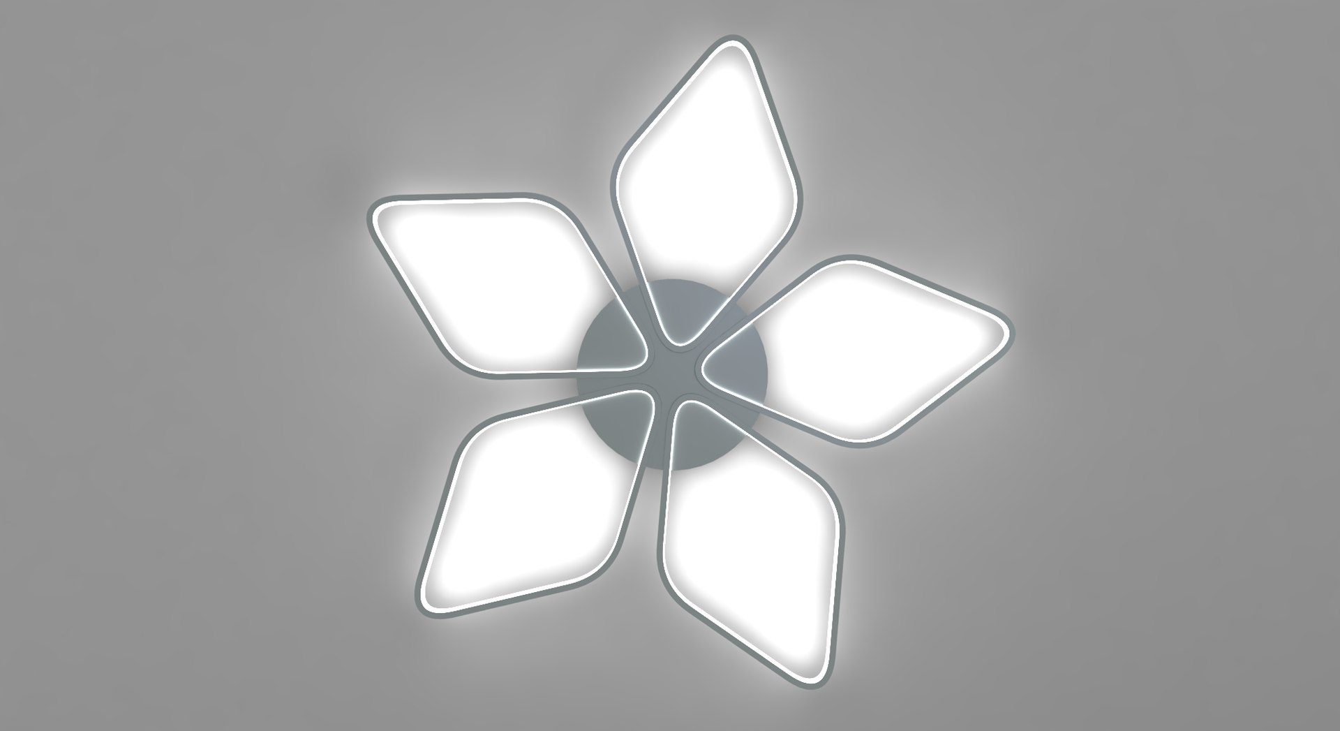 Ceiling light - diamonds lamp with LED collection 3D model - TurboSquid ...