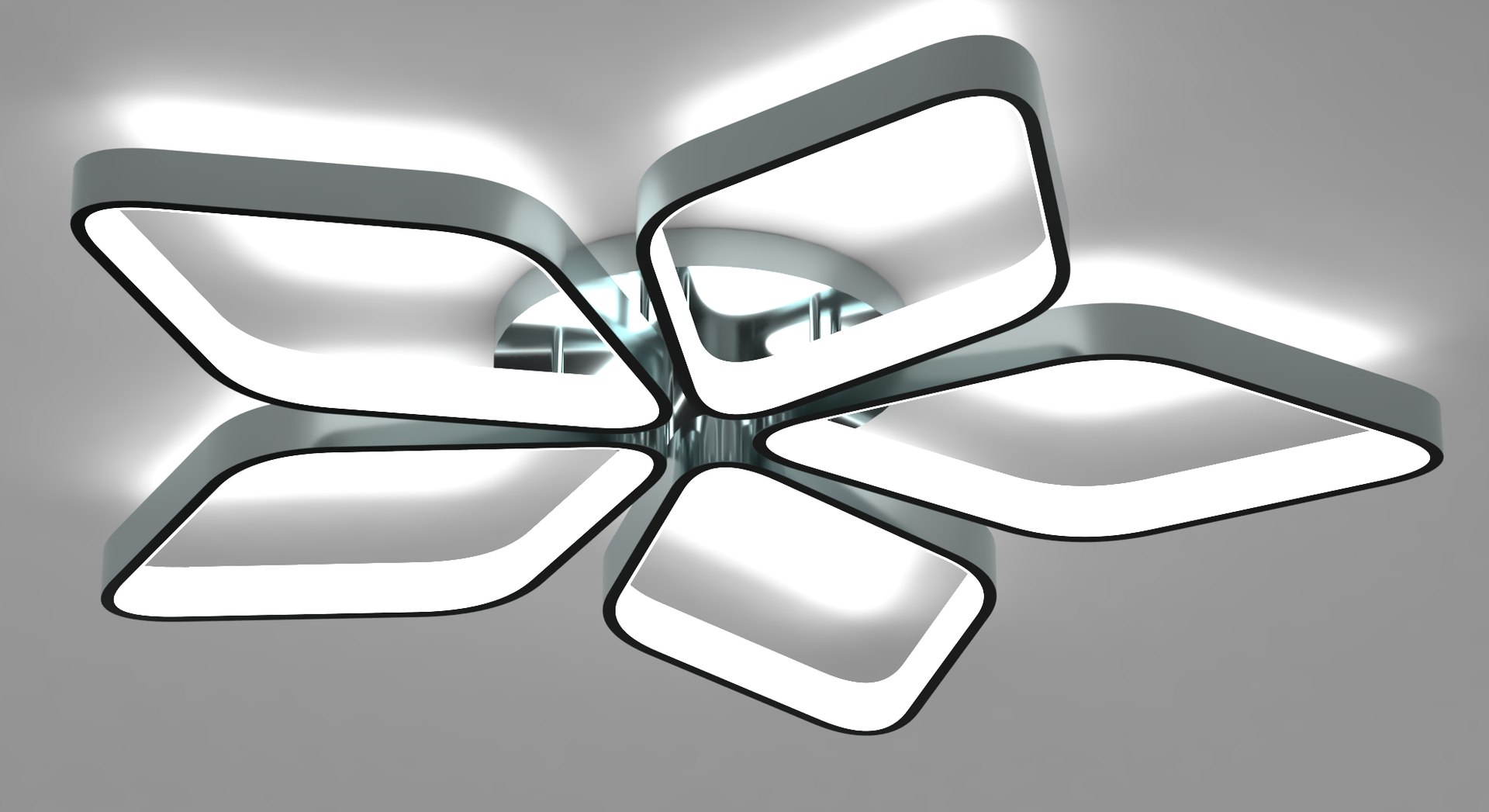 Ceiling light - diamonds lamp with LED collection 3D model - TurboSquid ...