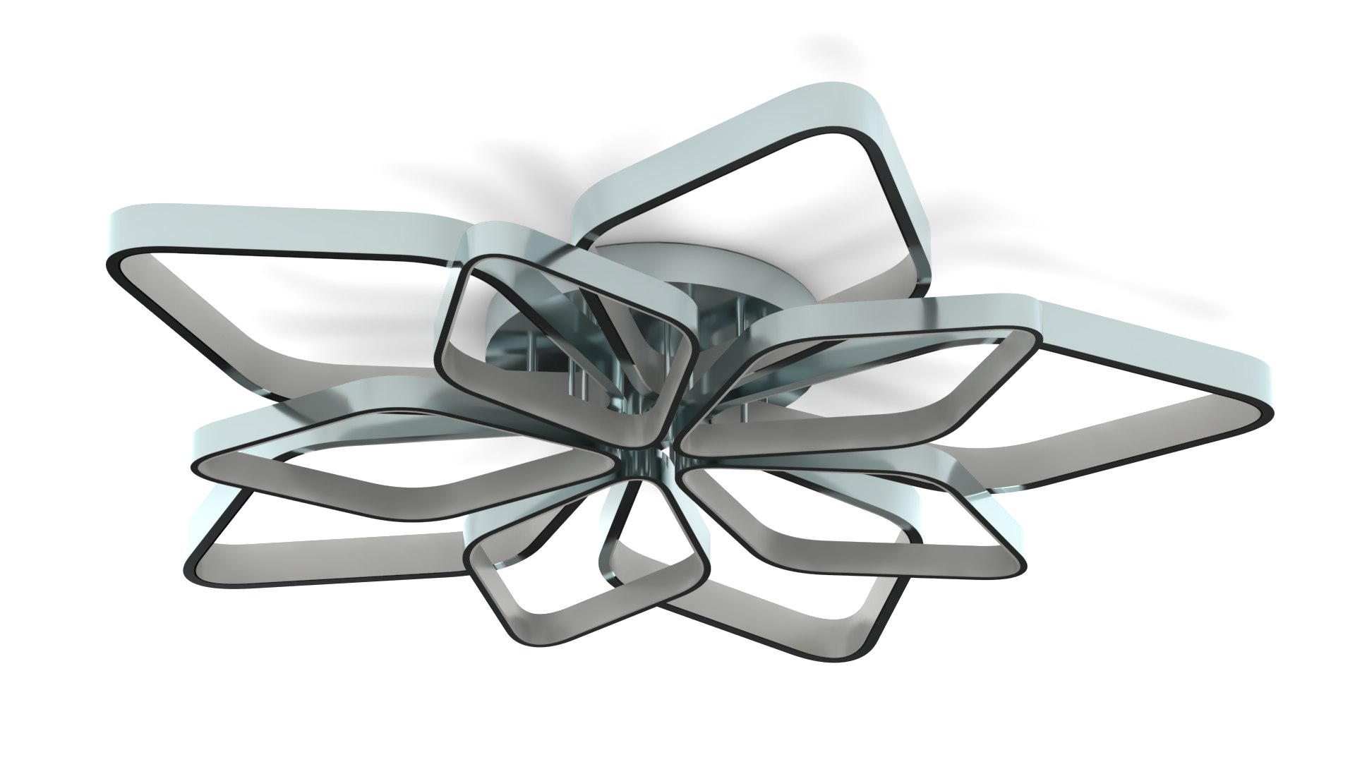 Ceiling light - diamonds lamp with LED collection 3D model - TurboSquid ...