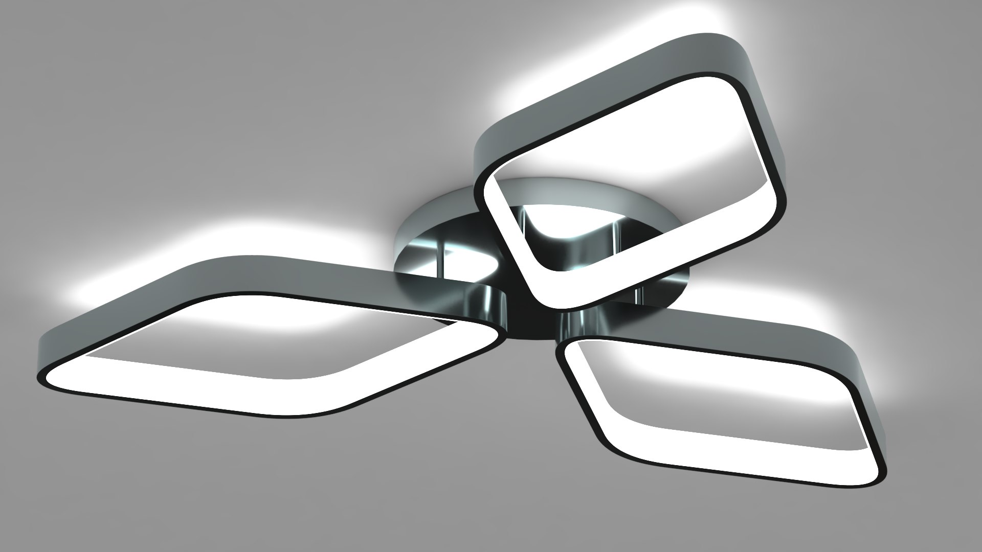 Ceiling light - diamonds lamp with LED collection 3D model - TurboSquid ...