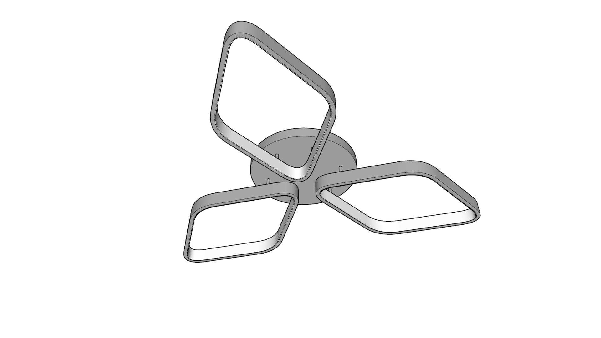 Ceiling light - diamonds lamp with LED collection 3D model - TurboSquid ...