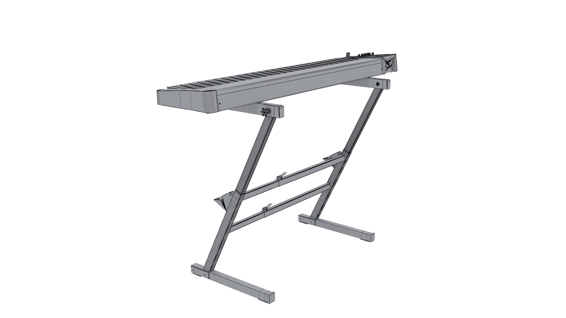 Midi Keyboard And Stand 3D Model - TurboSquid 2277003