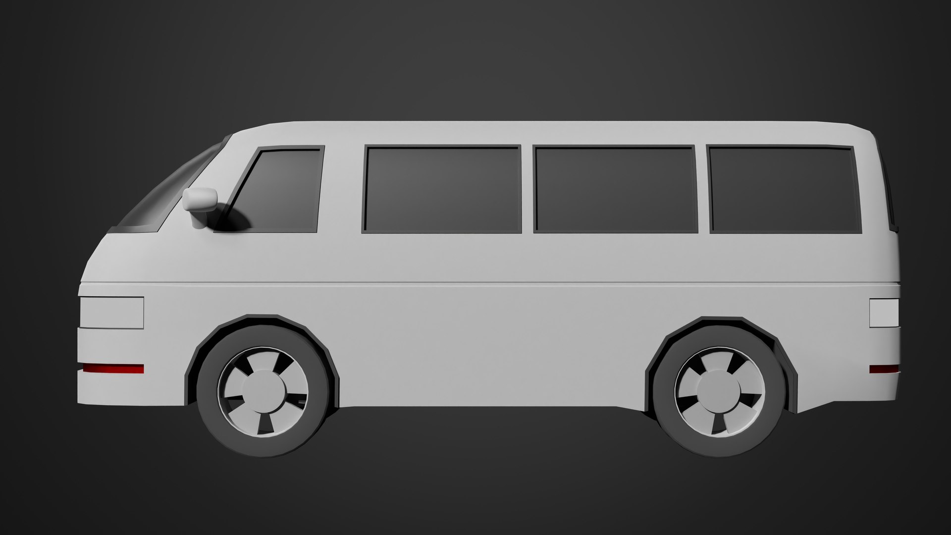 Simple Van 25v07 3D Model - TurboSquid 2392926