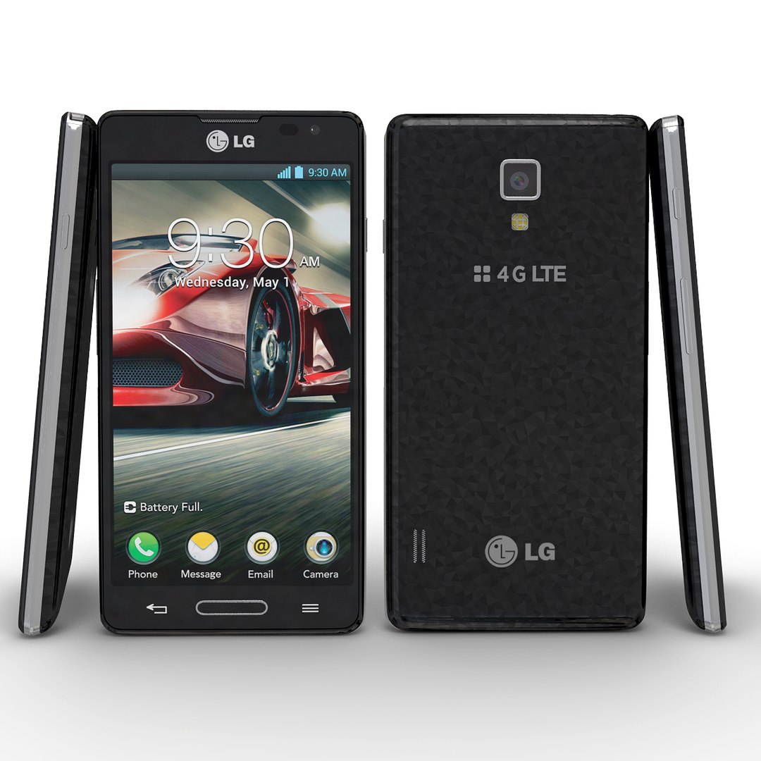 3d Lg Optimus F7 Black Model