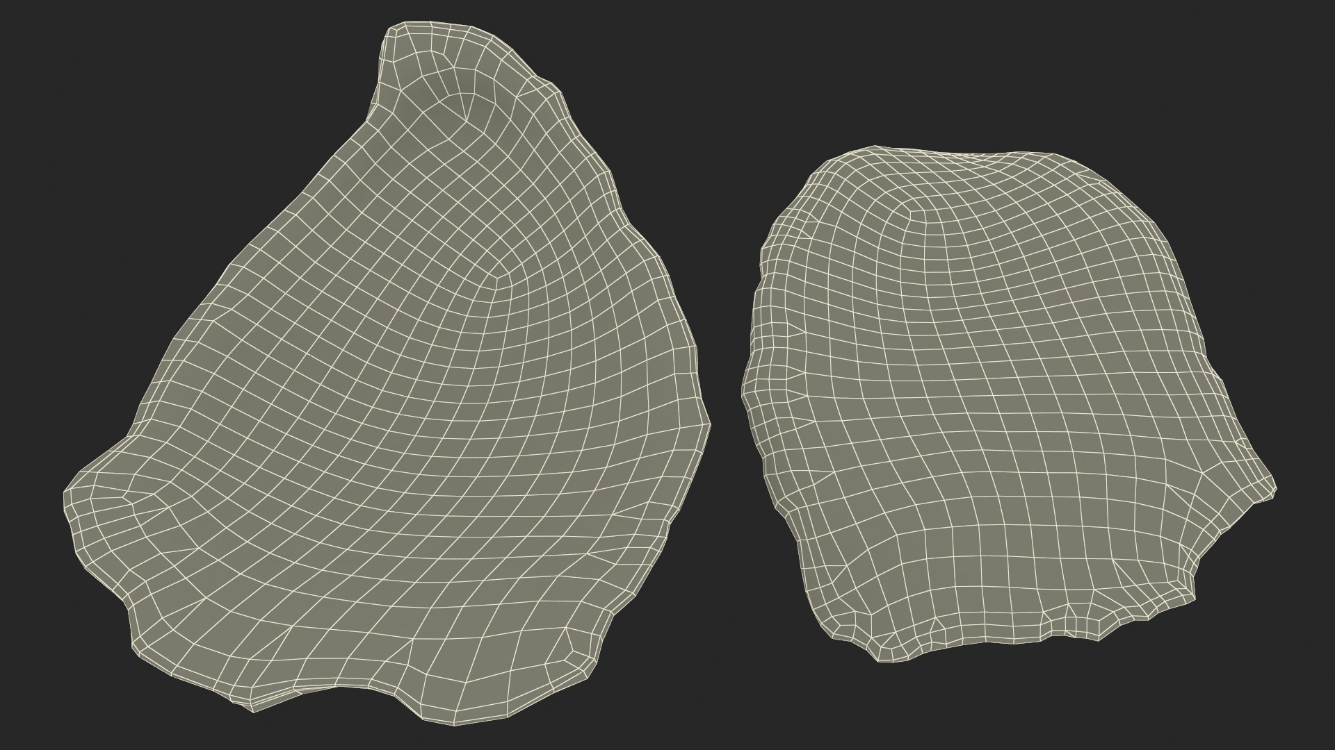 3D Three Closed Oysters Model - TurboSquid 2270310