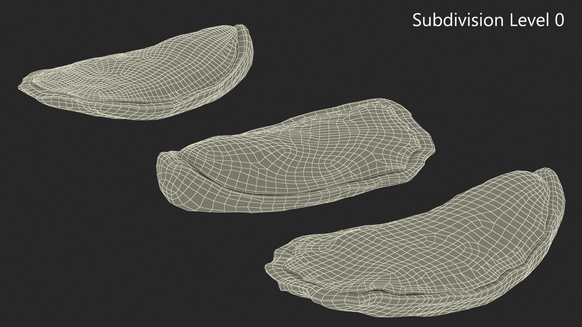 3D Three Closed Oysters Model - TurboSquid 2270310