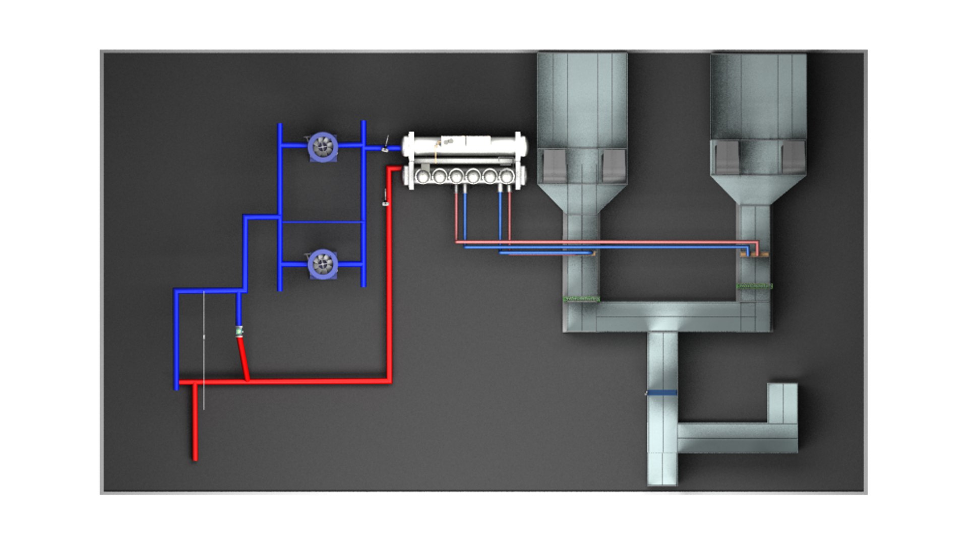 Emergency Chiller Ahu Pumps 3D - TurboSquid 1259419