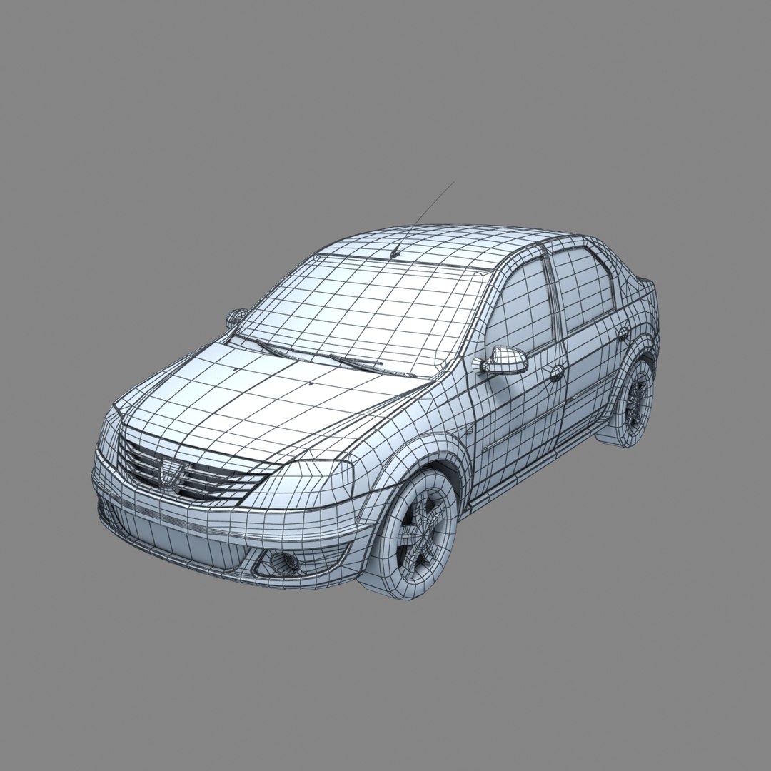 3d Dacia Logan Model