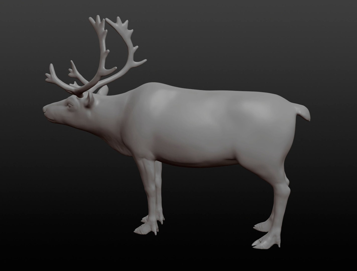 Reindeer Base Mesh 3D - TurboSquid 1720618